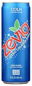 Amazon.com : Zevia Zero Calorie Soda, Cola, Non-GMO, 12 Fl Oz (Pack of 12) : Grocery & Gourmet Food