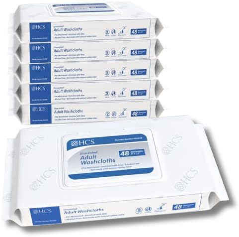 Amazon.com: HCS Adult Wipes, Extra Large - Bathing Wipes for Adults ...