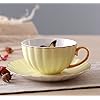 Amazon.com | Jusalpha® Elegant Tea Cup and Saucer Set-Coffee Cup Set ...
