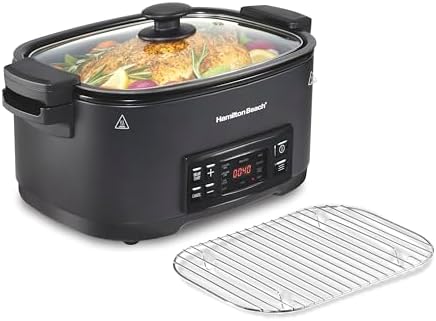 Amazon.com: Hamilton Beach 6 Quart 9-in-1 Programmable Slow Cooker with ...