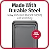 GoodCook Nonstick Steel 3-Piece Cookie Sheet Set, Gray, Small, Medium ...