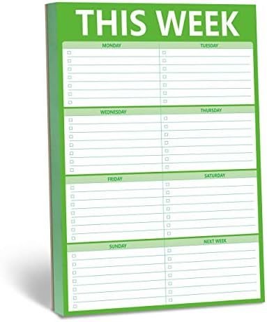 90 Sheets Weekly Planner, Magnetic Checklist Notepad with To-Do Lists ...