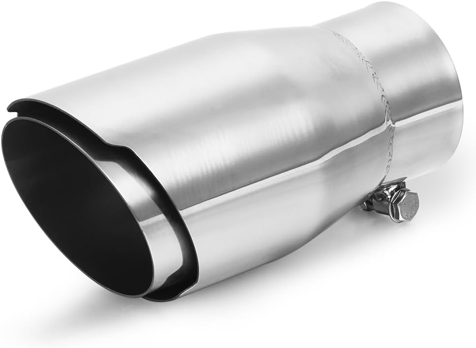 Amazon.com: YITAMOTOR 3 Inch Inlet Exhaust Tip, 4.5" Outlet 9" Overall ...