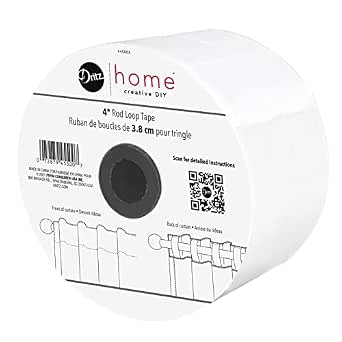 Amazon.com: Dritz Home Woven Rod Loop Tape, 4" x 30-Yards, White ...