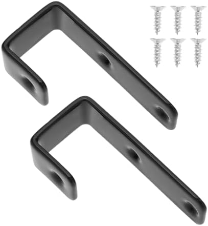 Lot de 2 crochets en J en métal robuste avec revêtement en PVC pour ...