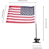 Amazon.com : BESTOYARD 10 x 15 Inch USA Car Flag Flagpole with 10-Inch ...