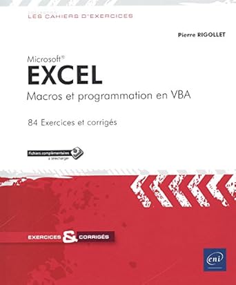 Excel - Macros et programmation en VBA : RIGOLLET, Pierre: Amazon.com.mx: Libros