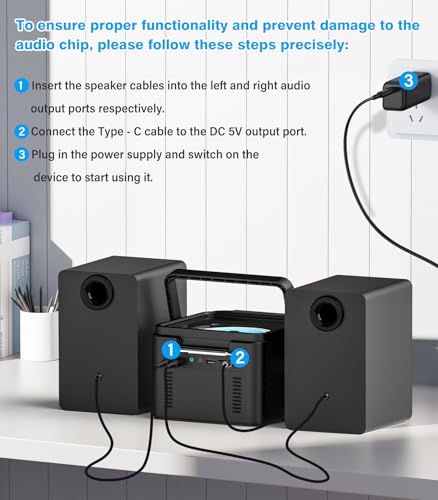 Greadio Stereo System for Home with Boombox CD and Cassette Player ...