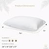 MY ARMOR Height Adjustable Microfiber Pillows Set of 4 for Sleeping ...