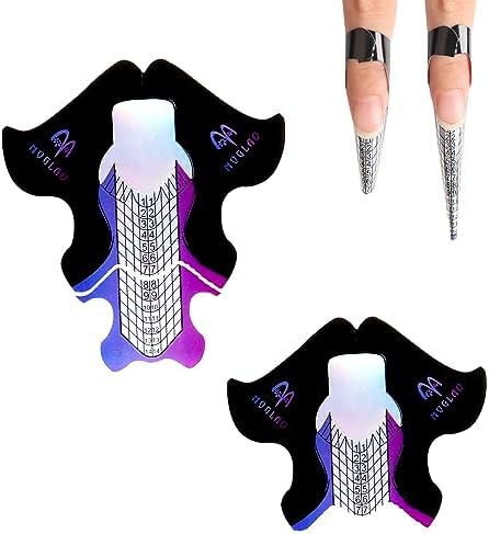 Amazon.com: Nail Forms 100pcs, Acrylic Nail Forms for Nail Extension ...