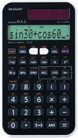 Amazon.com : Sharp EL-510RNB Engineering/Scientific Calculator ...
