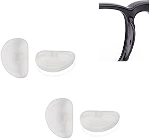 Amazon.com: Eyeglasses Nose Pads 2 Pairs Pushin Pieces Push in Soft ...