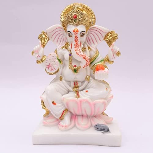 Buy KRISHNAGALLERY1 Marble Dust Lord Ganesh Ji Murti Gnaesh Ganesha ...