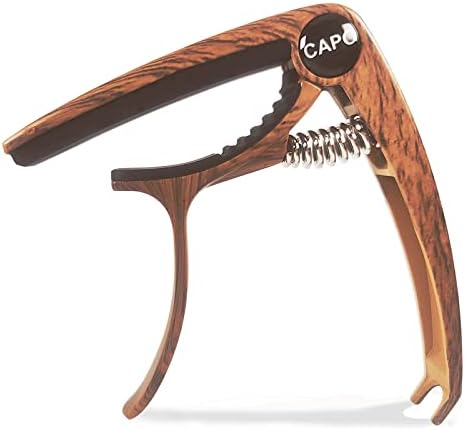 Guitar Capo For Acoustic Electric Guitars Mahagony Grain With Pin ...