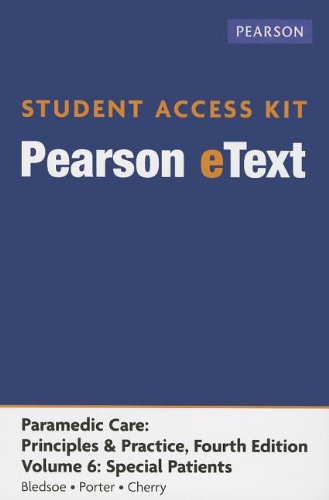 Amazon | Paramedic Care Pearson Etext Access Card: Principles & Practice | Bledsoe, Bryan E ...