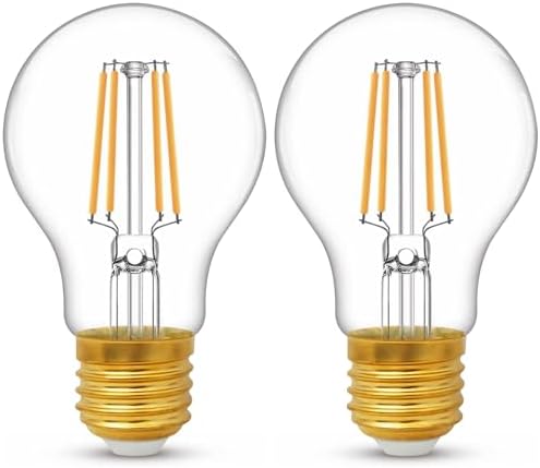 YUNRRD E27 Screw LED Edison Bulb,6W(60 Watts Equivalent),Warm White ...