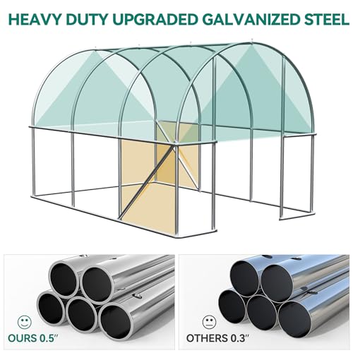 Snapklik.com : YITAHOME 10x6.5x6.5ft Greenhouses Large Walk-in Green ...