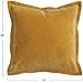 Amazon.com: Creative Co-Op Cotton Velvet Patterned Flanged Edge ...