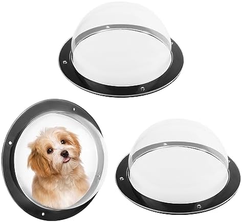Amazon.com: 2-Pack Pet Love Fence Bubble Window for Pets and Dogs Peek ...