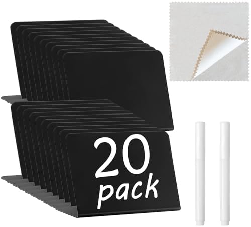 Amazon.com : 20 Pack Mini Chalkboard Signs for Food, Small Chalkboard ...