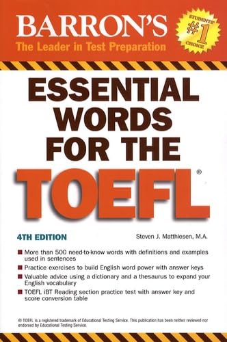 Essential Words for the TOEFL: (Test of English as Foreign Language ...