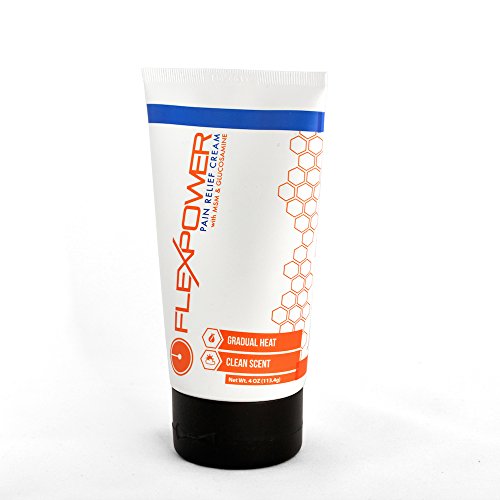 FlexPower Pain Relief Cream (4 oz), Clean Scent & Lasting Relief from ...