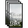 Amazon.com - QOTIB 12x24 Picture Frame Black for Wall Mounting Set of 3 ...