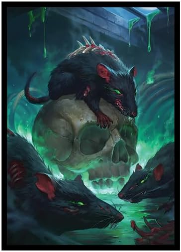 Amazon.com: Fantasy North - Plague Rats - 100 Smooth Matte TCG Trading ...