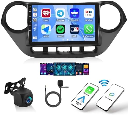 Amazon.com: Inefala 2+64G Android 13 Carplay Radio Touch Screen Car Stereo for Hyundai I10 2014 ...