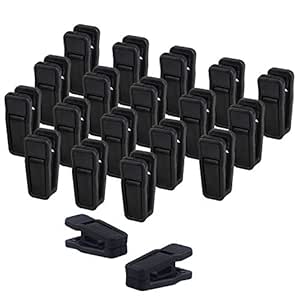 ONE250 Heavy Duty ABS Plastic Slim-line Hanger Set of Finger Clips for ...