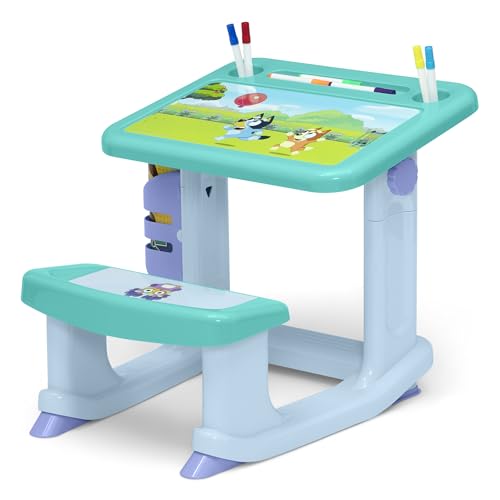 Snapklik.com : Bluey Draw And Play Desk By Delta Children Includes 10 ...