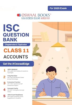 Oswaal ISC Question Bank Class 11 Accounts | Chapterwise | Topicwise ...