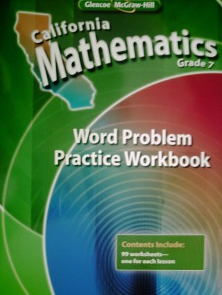 California Mathematics Grade 7 Word Problem Practice Workbook ...