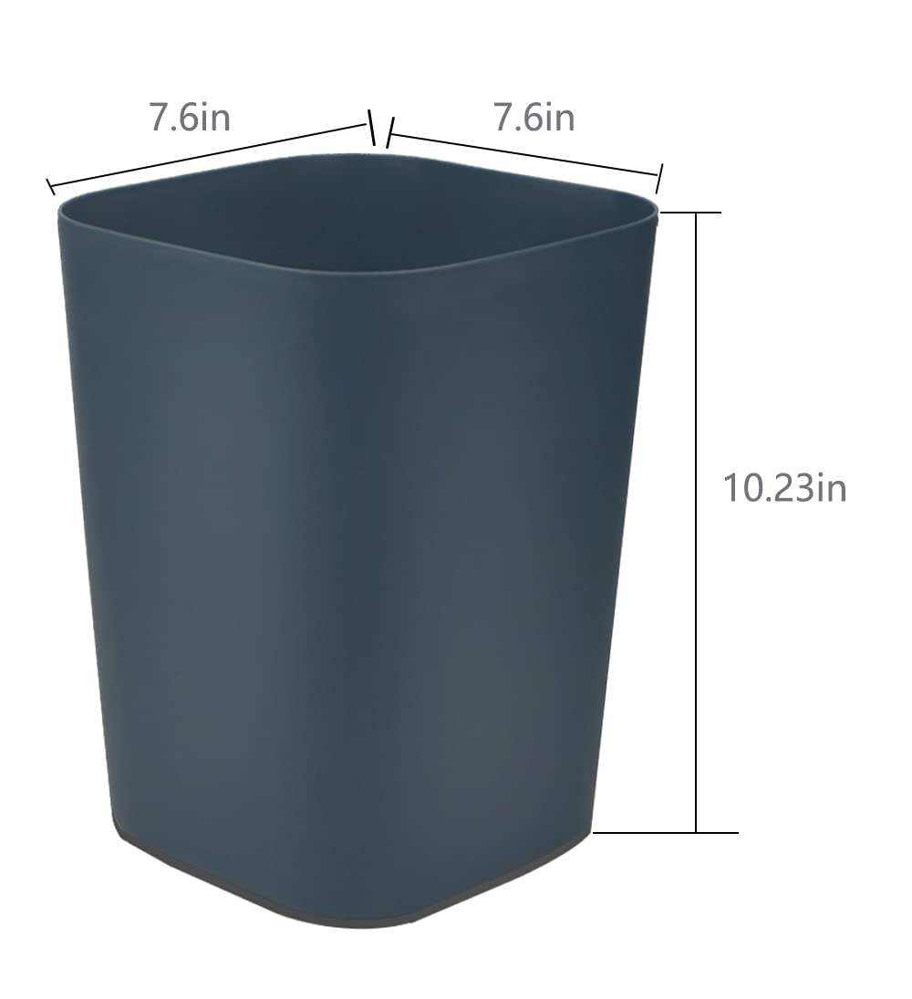 Gereen Bathroom Trash Can, 2 Gallon Small Trash Can,Square Trash Bin ...