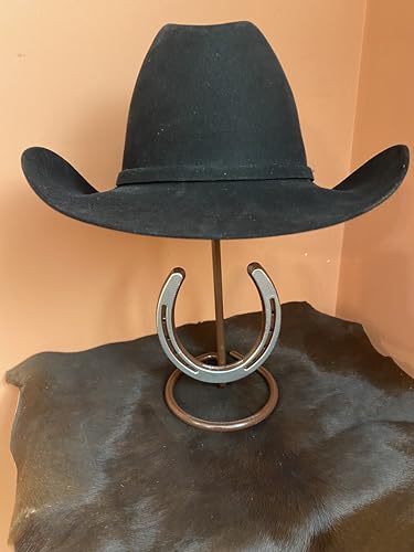 American Made Cowboy Hat Stand with Horseshoe CT