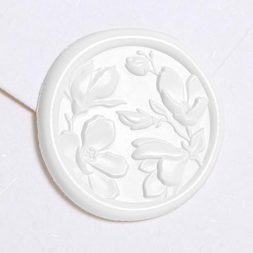 Amazon.com: UNIQOOO Wax Seal Stickers - 3D Magnolia Wedding Invitation ...