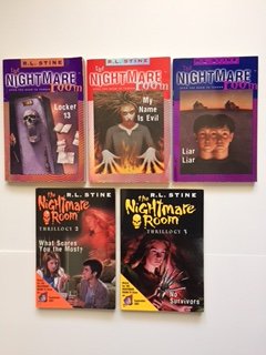 R. L. Stine, Nightmare Room & Thrillogy (Set of 5) Locker 13; My Name ...