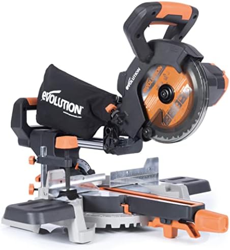 Evolution Power Tools R255SMS+ Compound Saw with Multi-Material Cutting ...