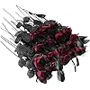 Amazon.com: Zeyune 20 Pcs Halloween Artificial Roses Flowers Bouquet ...