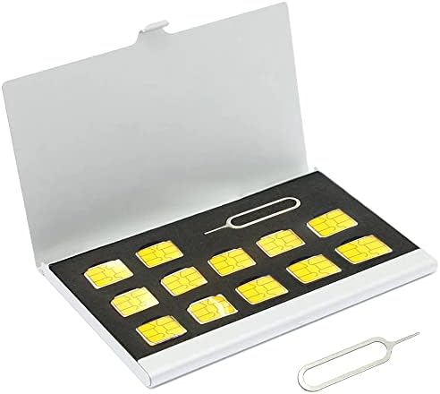 Amazon.com: CKANDAY 2 Packs SIM Card Holders with Tray Opener Pins ...