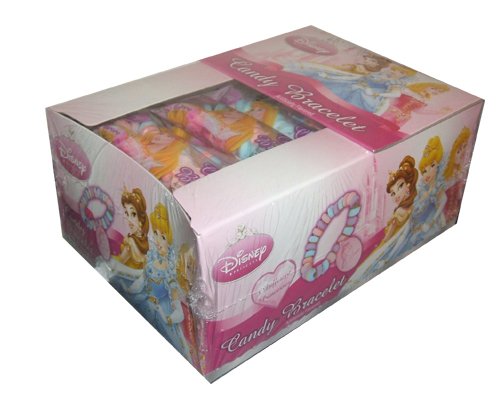 Amazon.com : Disney Princess Candy Bracelets 36 0.39 Ounce Novelty ...