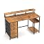 MUTUN 47" Reversible Computer Desk with Charging Station, Office Desk ...