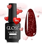 Amazon.com : Gloss Gel Nail Polish Set with Base and Top Coat | 7pcs ...
