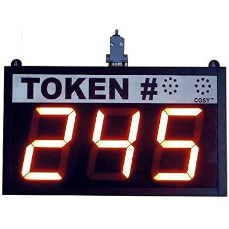 COSY 3 Digit Token Number Display (Multicolour) : Amazon.in: Office ...