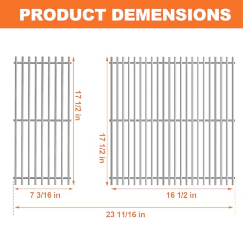 KEESHA Grill Grates for Weber Spirit 300 and GS4 Spirit II 300 Series ...
