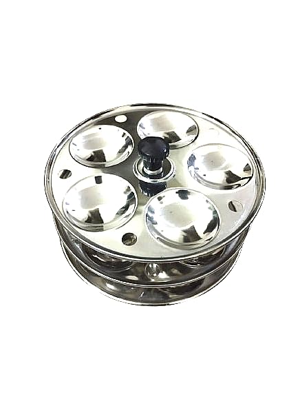 Stainless Steel Mini Idli Stand with 3 Plates - Makes 15 Idlis(4.5cm ...