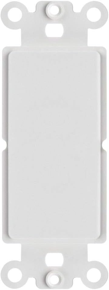 Amazon.com: Cmple - White Decora Wall Plate Insert Blank, 1 Gang Blank ...