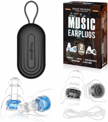 Amazon.com: Earplugs for Concert,2 Pairs Silicone Earplugs for Concert ...