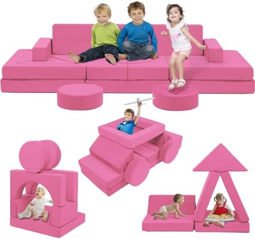 Amazon.com: Edbuosy 22Pcs Modular Kids Play Couch - Kids Couch for ...