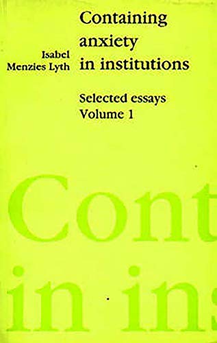 Amazon.co.jp: Containing Anxiety in Institutions: Selected Essays Vol1 ...